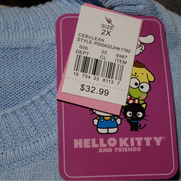 Sanrio | Sweaters | Hello Kitty And Friends Cinnamoroll Blue Sweater ...